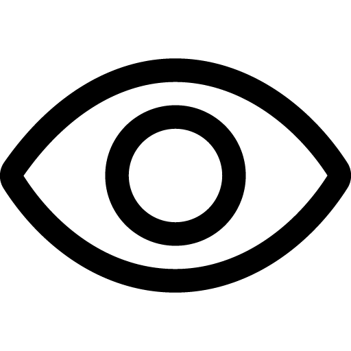 Eye outline icon svg png free download