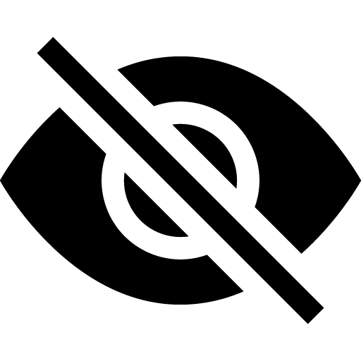 Eye slash fill icon svg png free download