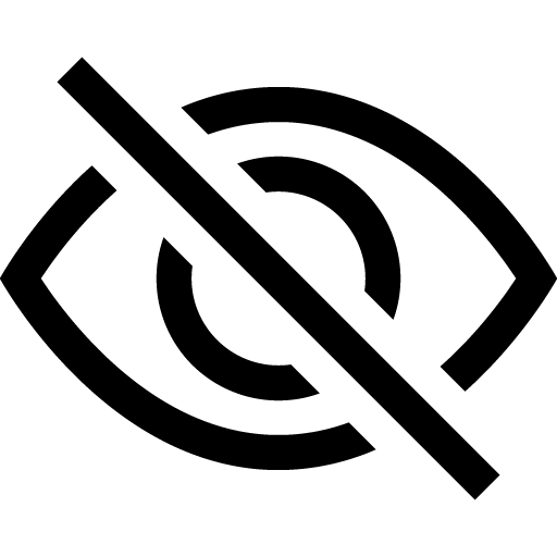 eye slash icon vector 3