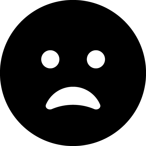 Face frown open icon svg png free download