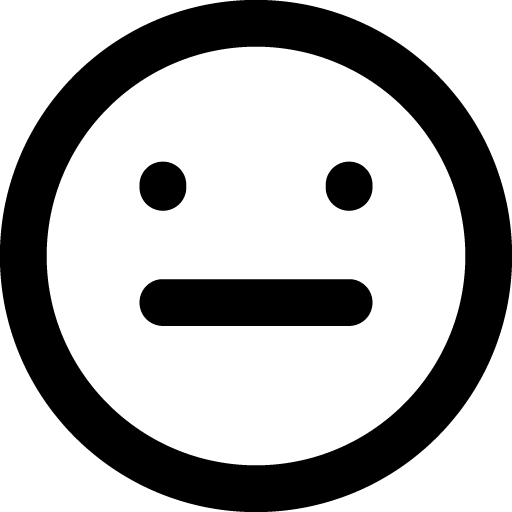 Face neutral icon svg png free download