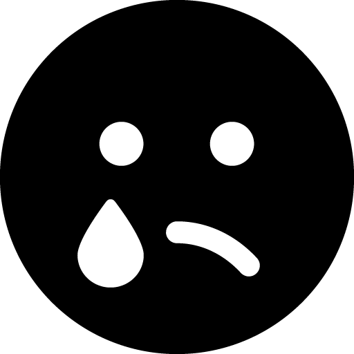 Face sad tear icon svg png free download