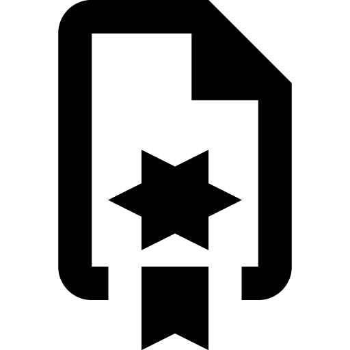 File certificate outline icon svg png free download