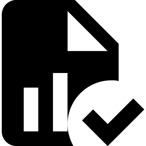 File chart check icon svg png free download