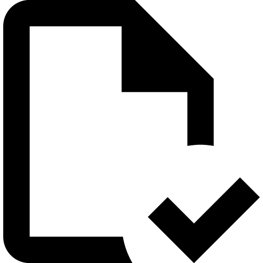 File check outline icon svg png free download