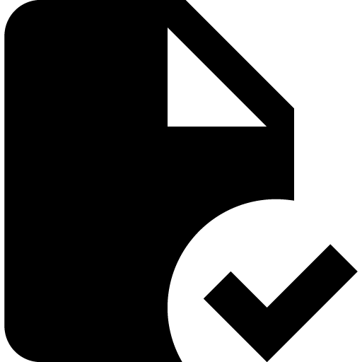 File check icon svg png free download - 4