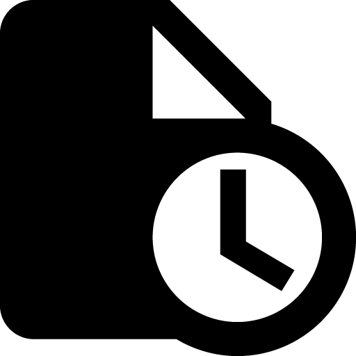 File clock icon svg png free download