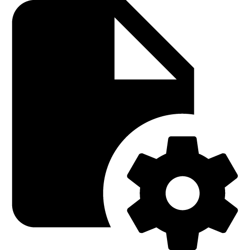 File cog icon svg png free download