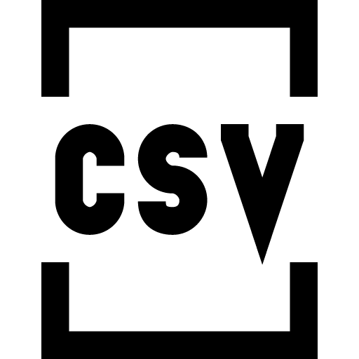 File csv icon svg png free download