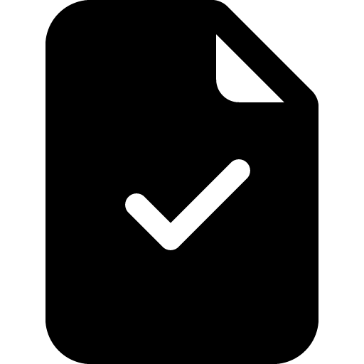 File earmark check fill icon svg png free download