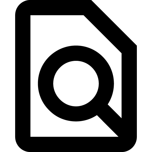 File find outline icon svg png free download