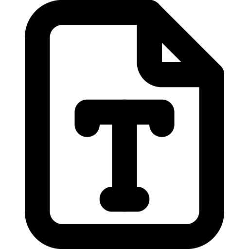 File typography icon svg png free download