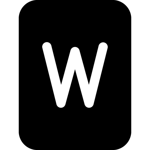 File word fill icon svg png free download