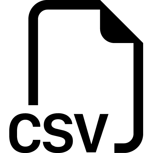 Filetype csv icon svg png free download