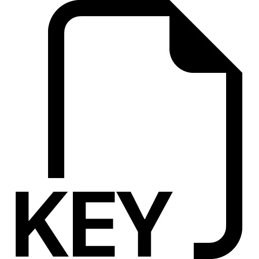 Filetype key icon svg png free download