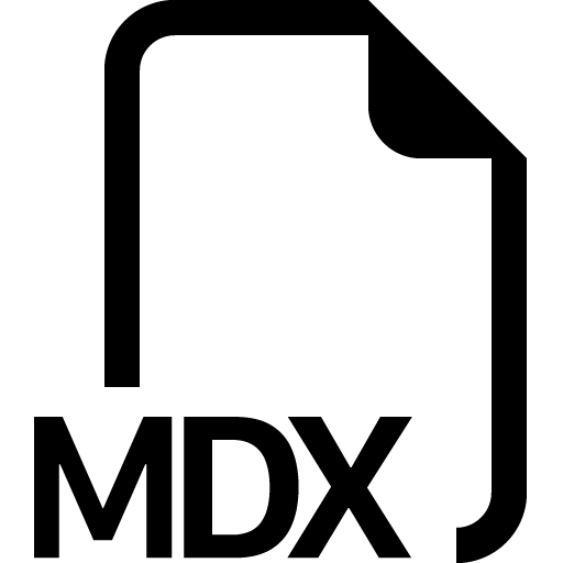 Filetype mdx icon svg png free download