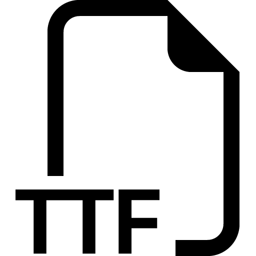 Filetype ttf icon svg png free download