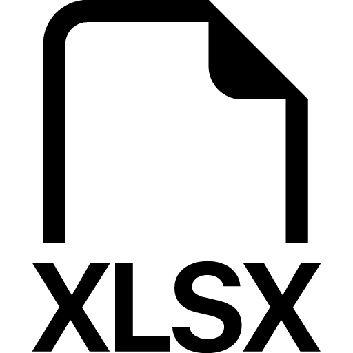 Filetype xlsx icon svg png free download