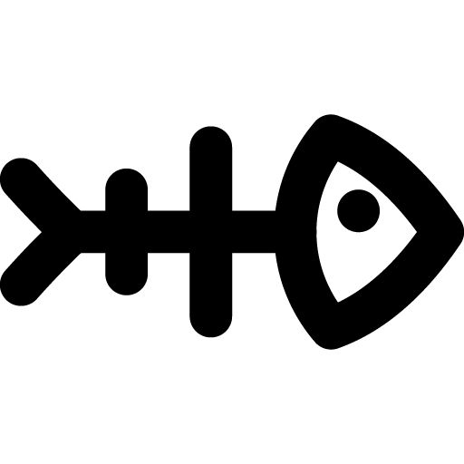 Fish bone icon svg png free download