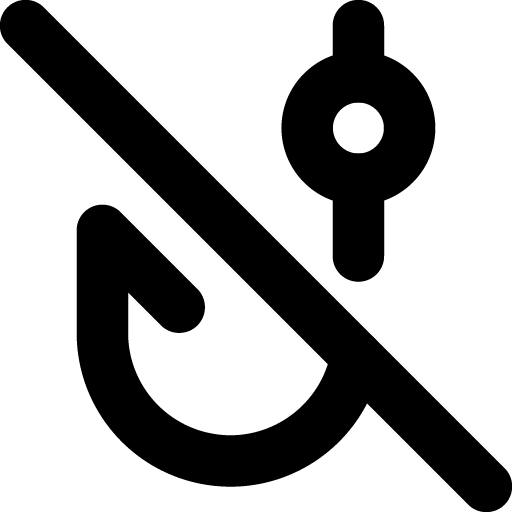 Fish hook off icon svg png free download