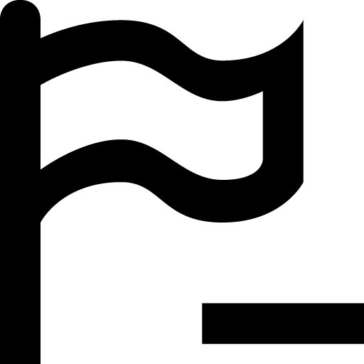 Flag variant minus outline icon svg png free download