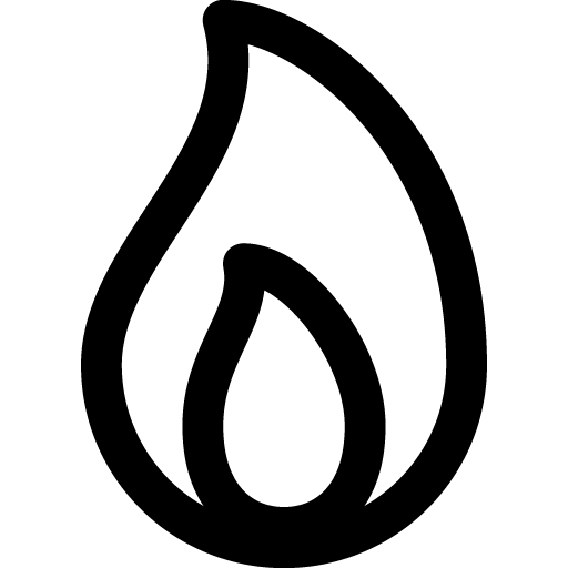 Flame outline icon svg png free download