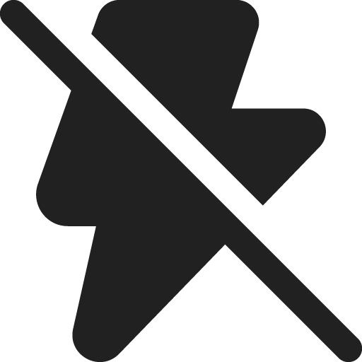 Flash off icon svg png free download - 6