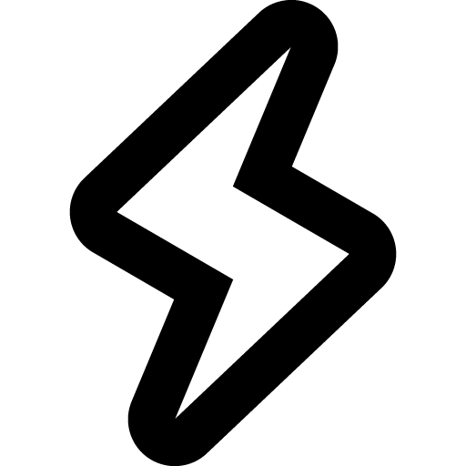 Flash outline icon svg png free download - 3