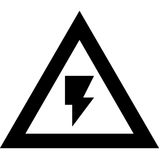 Flash triangle outline icon svg png free download
