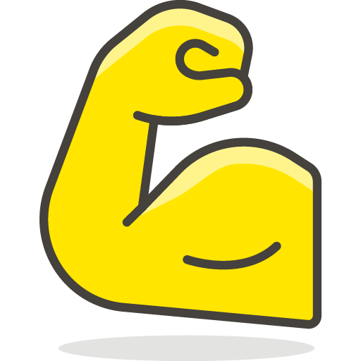 Flexed biceps icon svg png free download