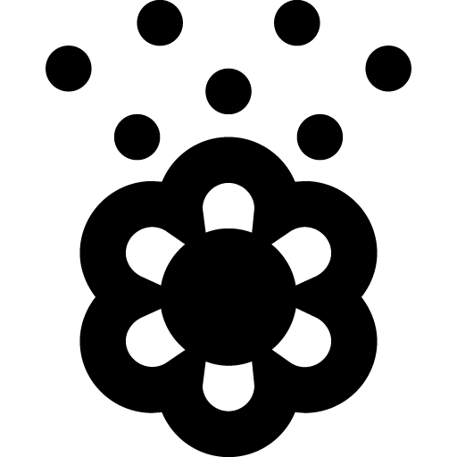 Flower pollen outline icon svg png free download