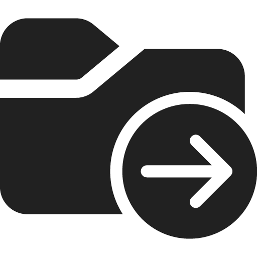 Folder arrow right icon svg png free download