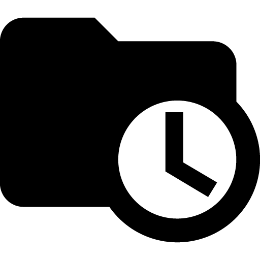 Folder clock icon svg png free download