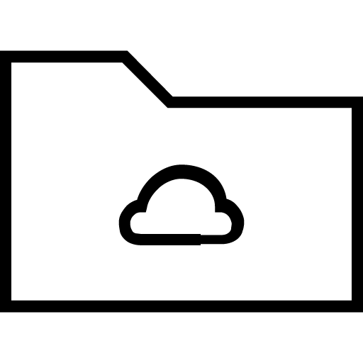 Folder cloud icon svg png free download