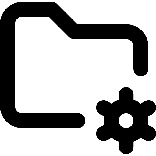 Folder cog icon svg png free download