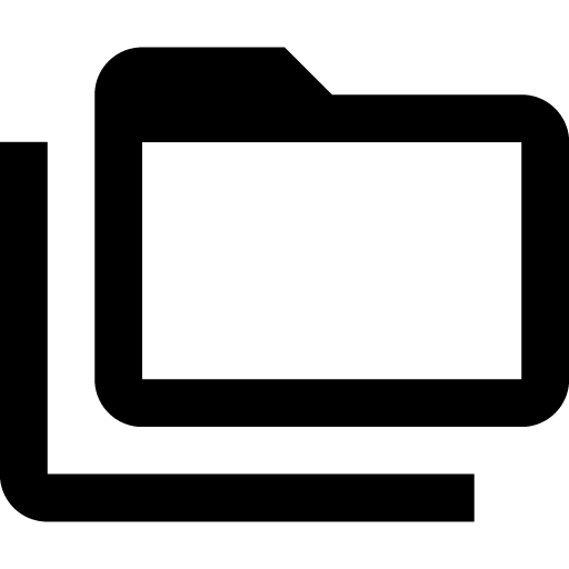 Folder multiple outline icon svg png free download