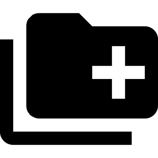 Folder multiple plus icon svg png free download