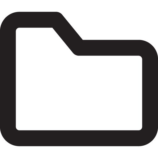 Folder outline icon svg png free download - 3