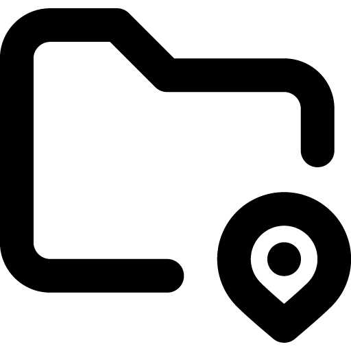 Folder pin icon svg png free download