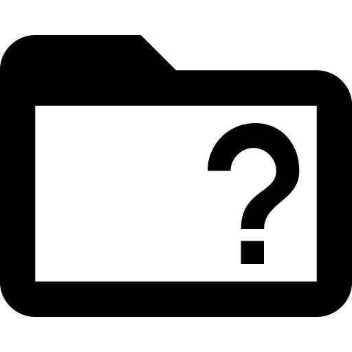 Folder question outline icon svg png free download