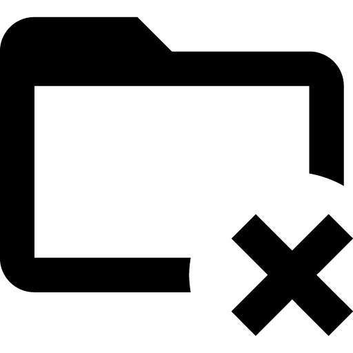 Folder remove outline icon svg png free download - 2