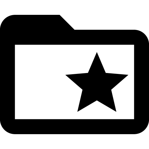 Folder star outline icon svg png free download