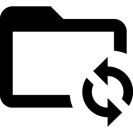 Folder sync outline icon svg png free download