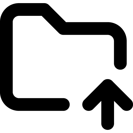 Folder up icon svg png free download