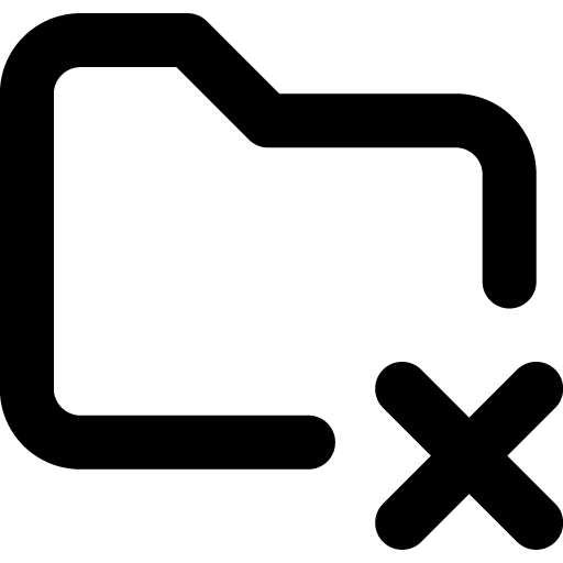 Folder x icon svg png free download - 3