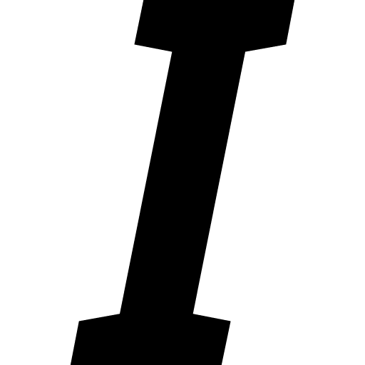 Font italic icon svg png free download