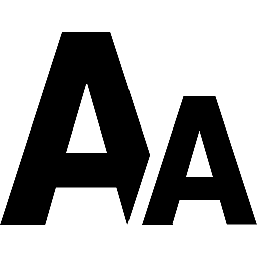 Font smaller icon svg png free download