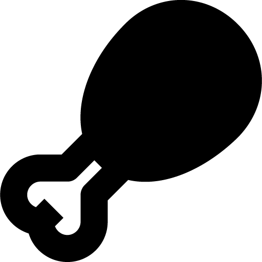 Food chicken drum stick icon svg png free download