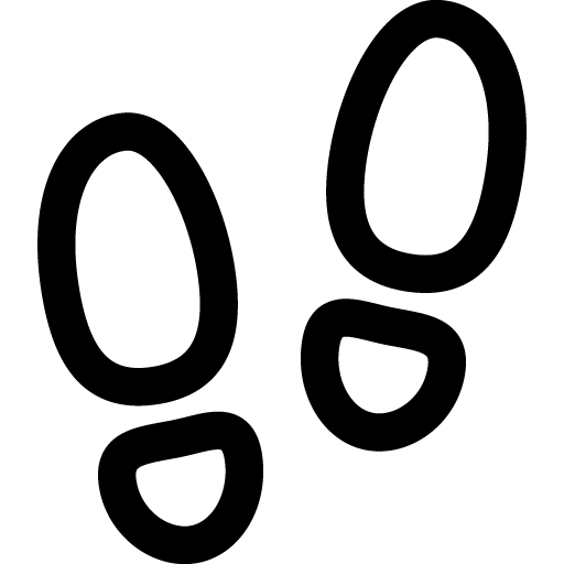 Footsteps outline icon svg png free download