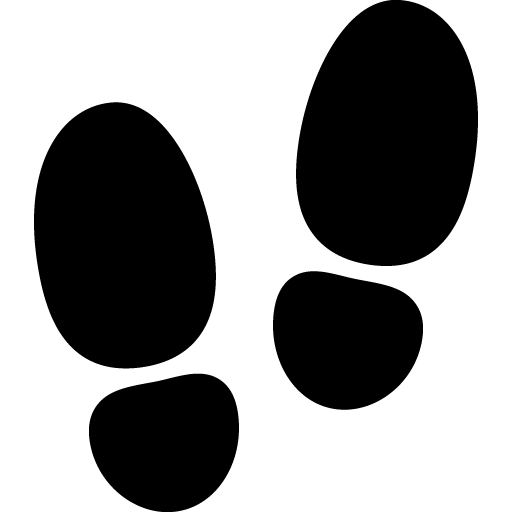 Footsteps icon svg png free download